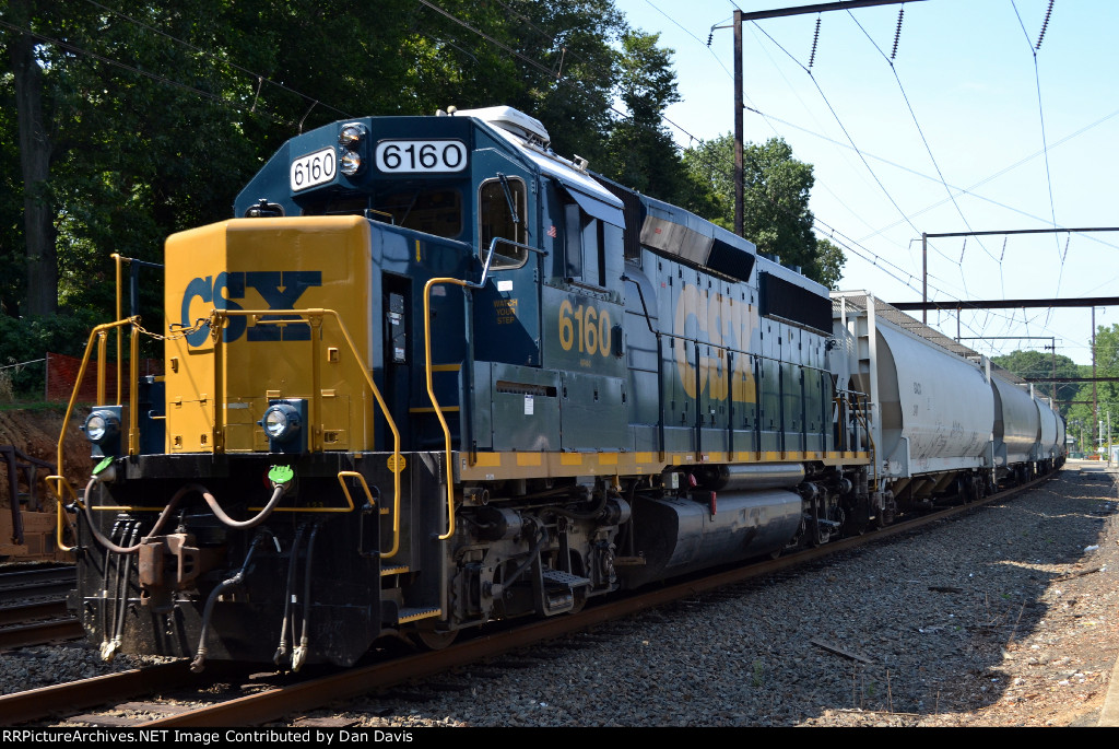 CSX 6160 leads C770-17 up track one
